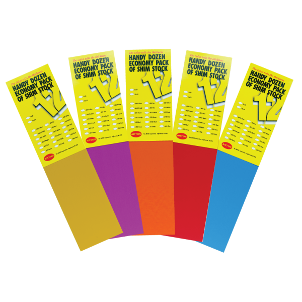 Handy Dozen (12 Pack Shim Stock) - The Artus Corporation